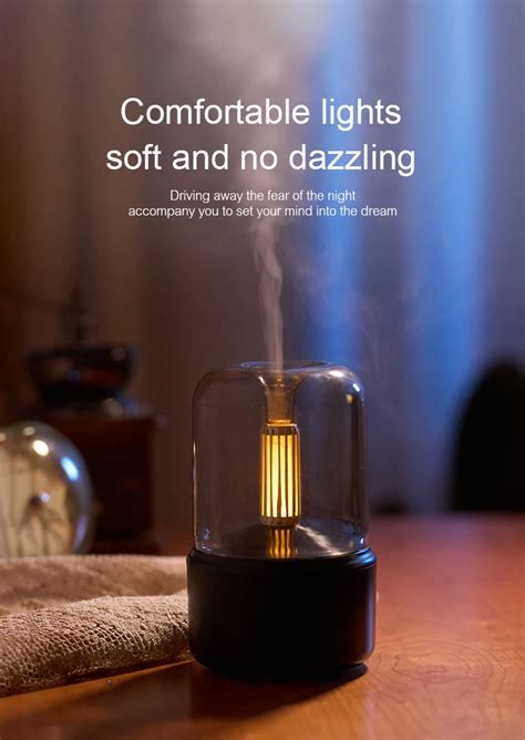 Kinscoter New Arrivals Cool Mist Ultrasonic Candlelight Aroma Diffuser