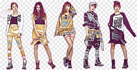 4minute K Pop Korean Idol Desktop Kpop Purple Violet Png Pngegg