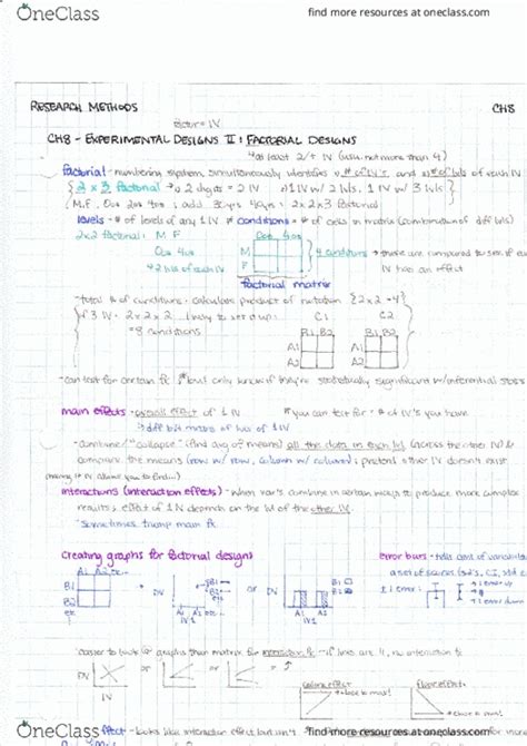 Psyc 2030 Textbook Notes Winter 2014 Chapter 8 F Test Repeated Measures Design Balun