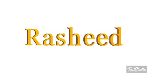 Rasheed Name Animated  Logo Designs