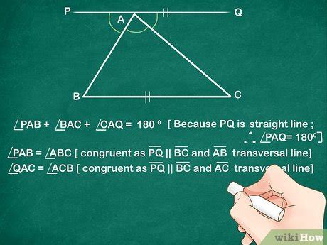 How To Prove The Angle Sum Property Of A Triangle 7 Steps