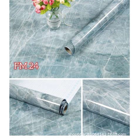 Jual Wallpaper Stiker Sticker Dinding Marmer Marble Granit Keramik Dapur Fm Di Seller