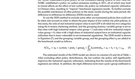 Regression Results Of Psm Did Model And Ddd Model Download Scientific Diagram