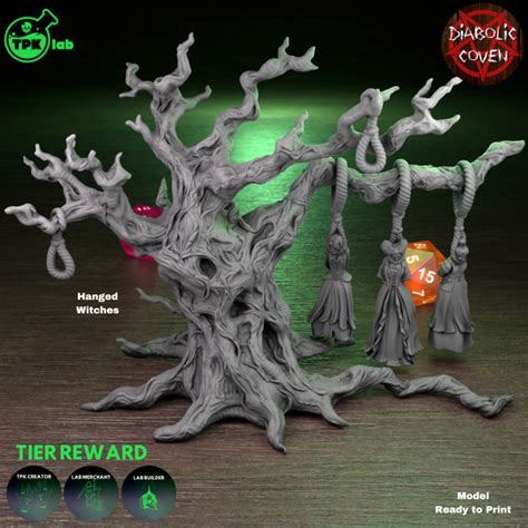 3D Printable Hanged Witches By TPK Lab
