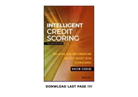 Most Wished Intelligent Credit Scoring Building And Implementing