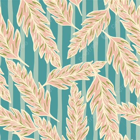 스트라이프 배경에 추상 나뭇잎 원활한 패턴 인쇄 미니멀리스트 조직 배경 일러스트 및 사진 무료 다운로드 Pngtree