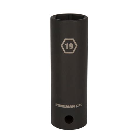 12 Inch Drive X 19mm Deep Well Thin Wall 6 Point Impact Socket