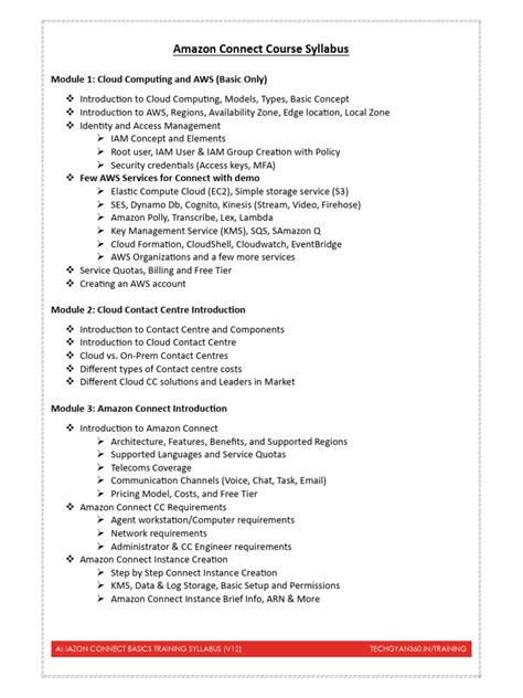 amazon connect basic syllabus v12 pdf command line interface