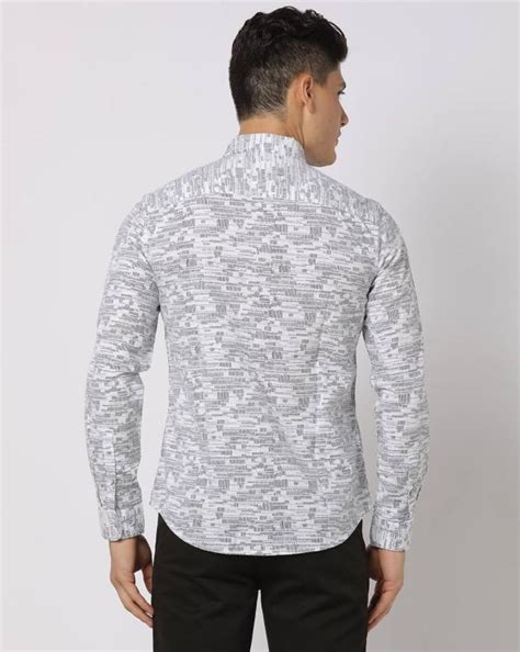 Printed Slim Fit Shirt Jiomart