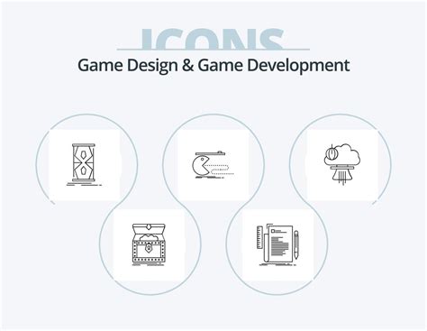 Game Design And Game Development Line Icon Pack 5 Icon Design Shop Cart Special Multiplayer