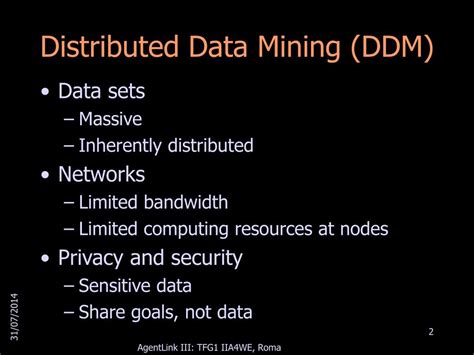Ppt The Role Of Agents In Distributed Data Mining Issues And