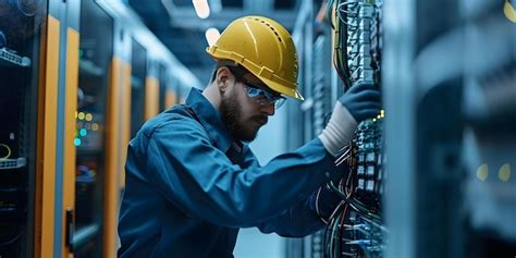 Premium Photo Technicians Overseeing Network Operations To Troubleshoot Issues And Maintain