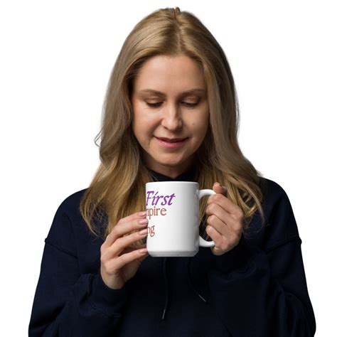 White Glossy Mug Coffee First Then Empire Building