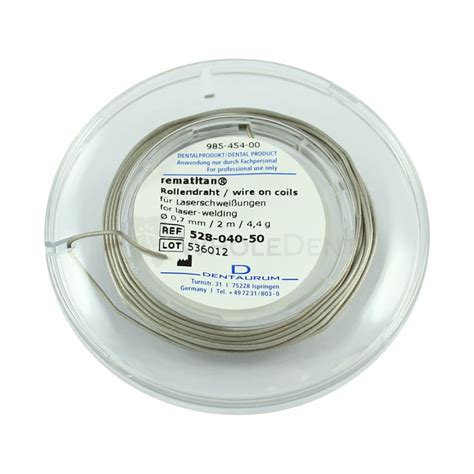 Dentaurum Rematitan® Titanium Laser Welding Wire Solder Roll Wholedent