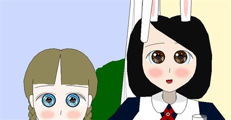 堀北真希うさぎ 六月の朝のメイドの堀北真希うさぎと仕えるお嬢様のカントリーガール しらぎくさいとのイラスト Pixiv