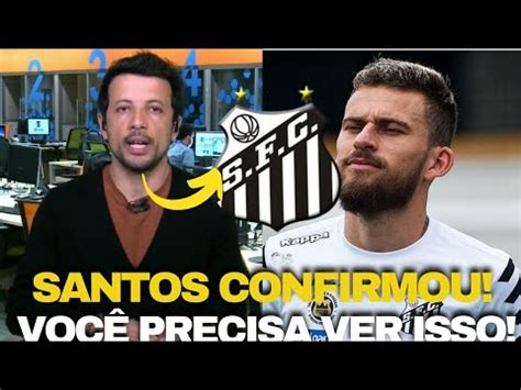 SAIU AGORA POR ESSA NINGUÉM ESPERAVA PEGOU TODOS DE SURPRESA SANTOS