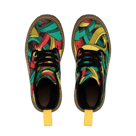 Lemon Pepper Steppers Womans Canvas Boots Etsy