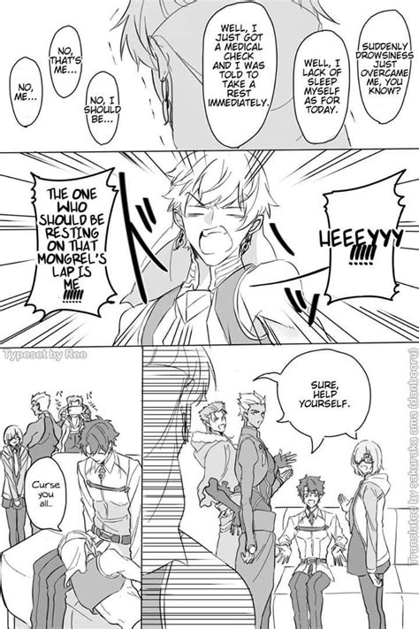 Gilgamesh Is Tired His Master Gives Him A Pillow Lap Fgo Fate