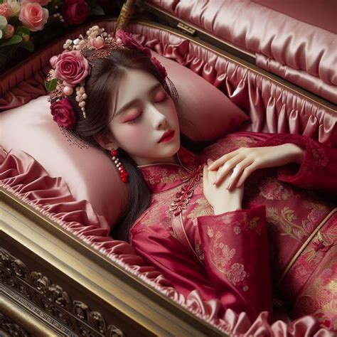 Beautiful Girl Resing In Red Coffin 55 By Silkyduck On Deviantart