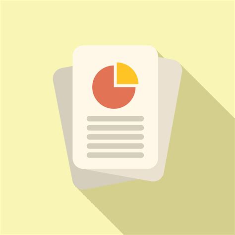 Paper Data Icon Flat Vector Business Document 21503863 Vector Art At