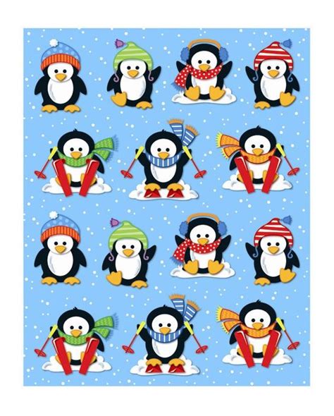 Autocollants Pingouins Scolart
