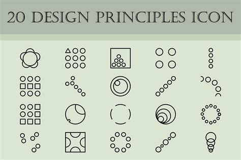 20 Design Principles Icon Graphic By Bennynababan403 · Creative Fabrica