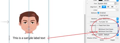 Ios Xcode Storyboard How To Change Font Size And Position Of Elements Between Different