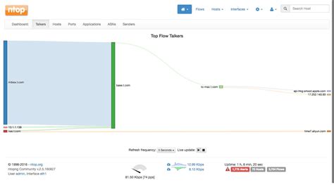 使用ntopng监控网关流量 ngx project ngx hk