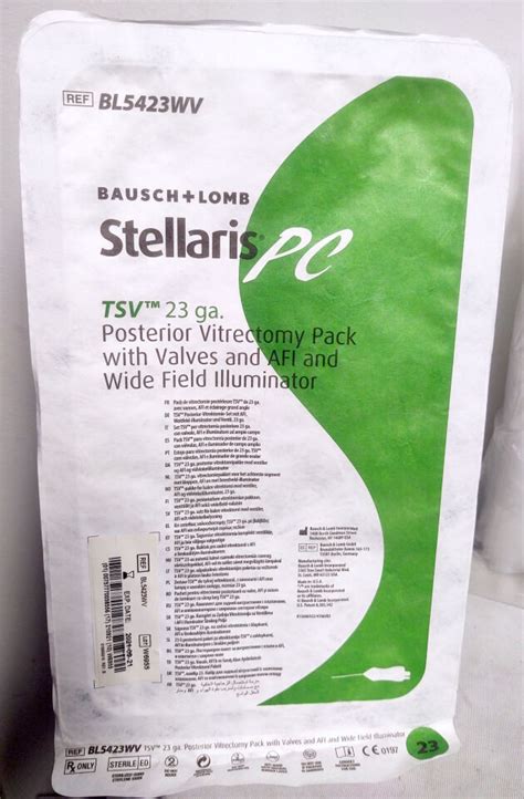 New Bausch And Lomb Bl5423wv Stellaris Pc Tsv 23 Ga Posterior