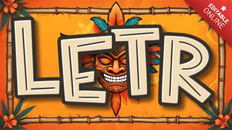 Letr Tiki Font Text Effect Generator