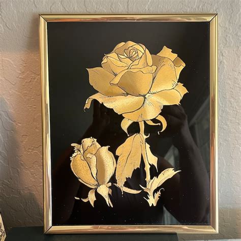Rose Frame Etsy