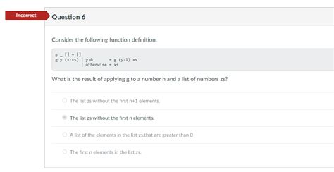Solved Consider The Following Function Definition G Chegg