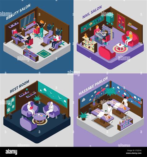 Beauty And Health Procedures Nail Salon Massage Parlor And Rest Room