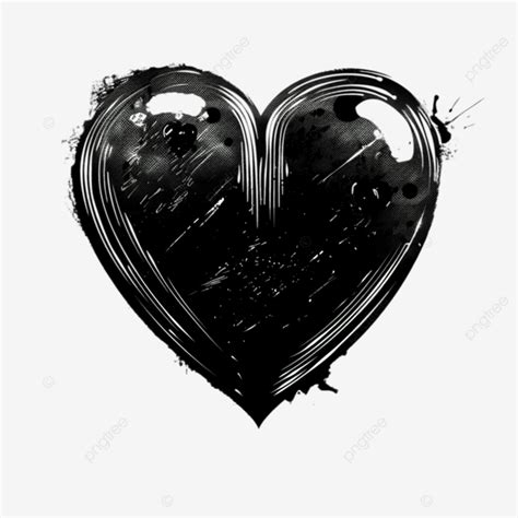 블랙 하트 심플한 디자인 검은색 귀 그림 하트 드로잉 Png 일러스트 및 이미지 에 대한 무료 다운로드 Pngtree