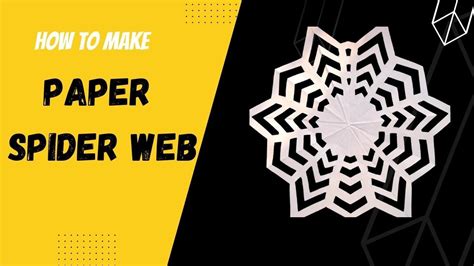How To Make Spider Web Out Of Paper Paper Spider Web Paper Hanging