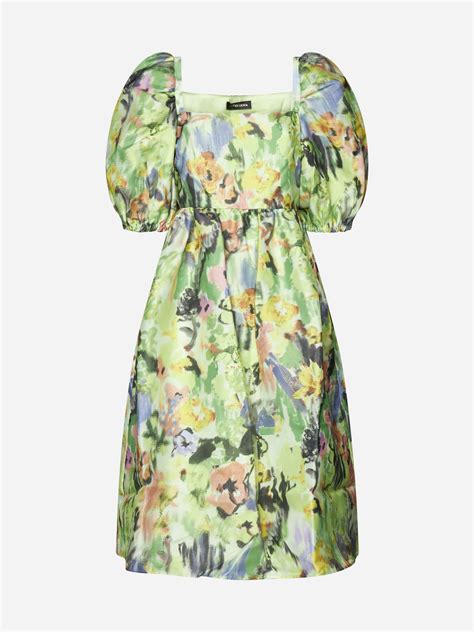 Stine Goya Annalisa Abstract Print Dress In Green Lyst