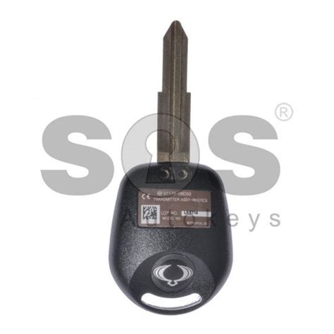 OEM Regular Key For SsangYong Buttons 2 Frequency 433MHz