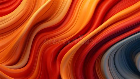 Abstract Wave Pattern In Vibrant Colors Generated By Ai Stock Image