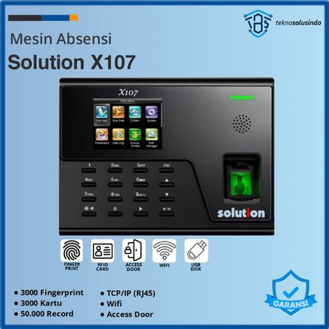 Jual Mesin Absensi Fingerprint Solution X107 Wifi Shopee Indonesia