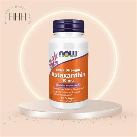 Jual Now Supplement Extra Strength Astaxanthin 10mg 60 Softgels