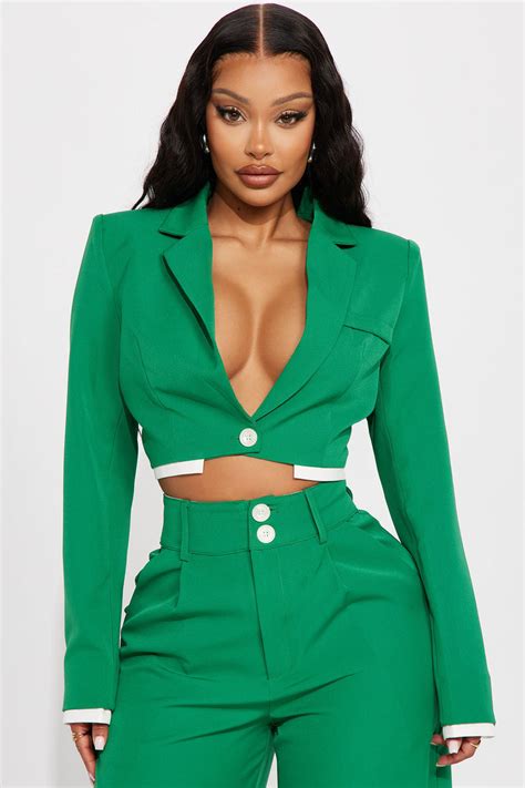 Fashionably Late Pant Set Green Fashion Nova Matching Sets