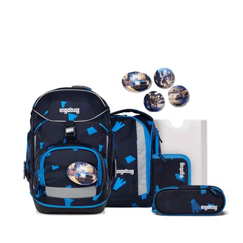 Ergobag Pack School Backpack Set Crime Huntbear