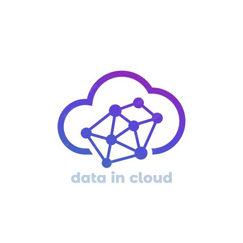 Premium Vector Data In Cloud Vector Icon