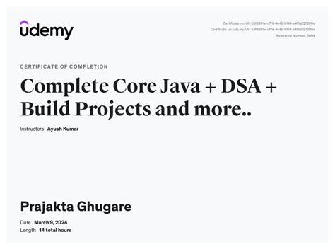 Prajakta Ghugare On Linkedin Udemy Course Completion Certificate