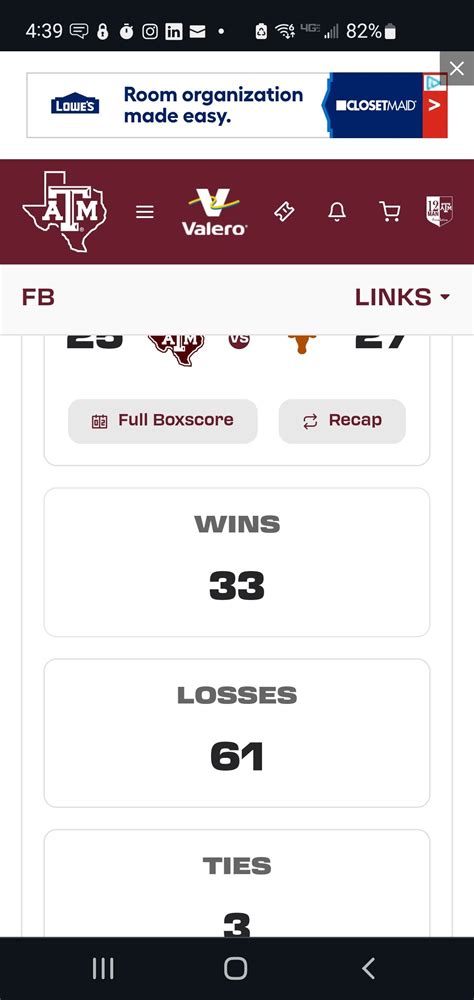 Tell Me About Texas A M Page 1277 Football Surly Horns