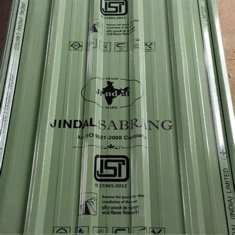 Jsw Green Color Coated Roofing Sheet Thickness 0 50 Mm At Rs 150 Kg