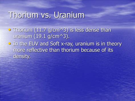 Ppt Thorium Oxide Thin Films As Euv Reflectors Powerpoint