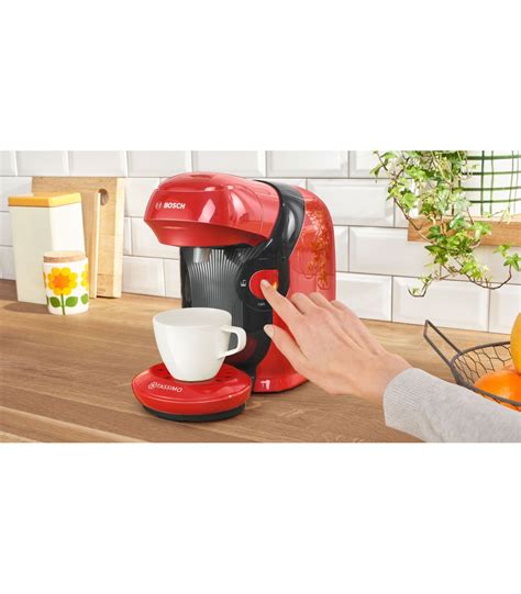 Tas1103c3b Cafetera De Cápsulas Bosch Multibebida Roja Canarias