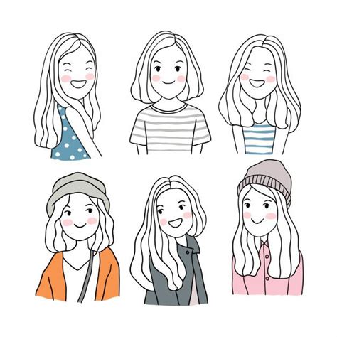 Draw Girl Doodle At Kathryn Ono Blog