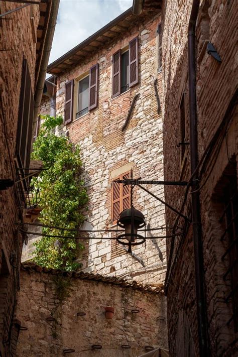 Assisi Historic City Of Umbria Italy Stock Image Image Of Street